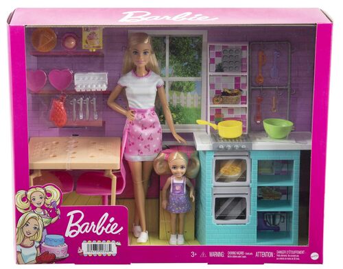 MTTHBX03: Barbie e Shelly con forno e cucina – Frisby Giocattoli Foggia